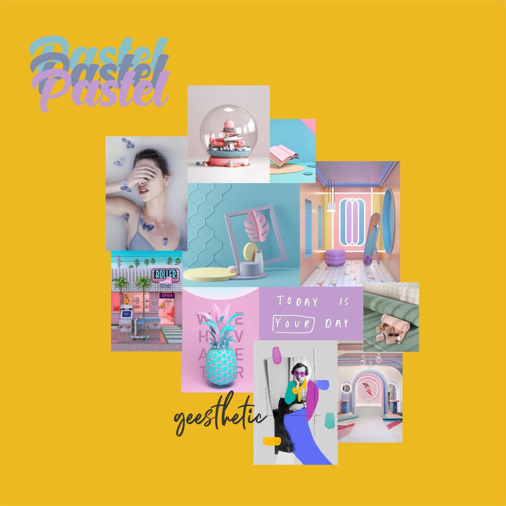 Jual PASTEL - AESTHETIC POSTER || WALLPOSTER || COLLAGEKIT || POSTER ...