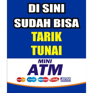 Jual Banner brilink mini atm vertikal tanpa tiang | Shopee Indonesia