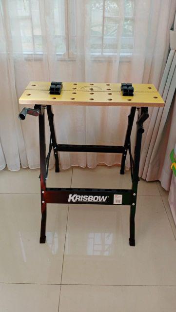 Krisbow Work bench workbench meja kerja tukang kayu portabel | Shopee ...