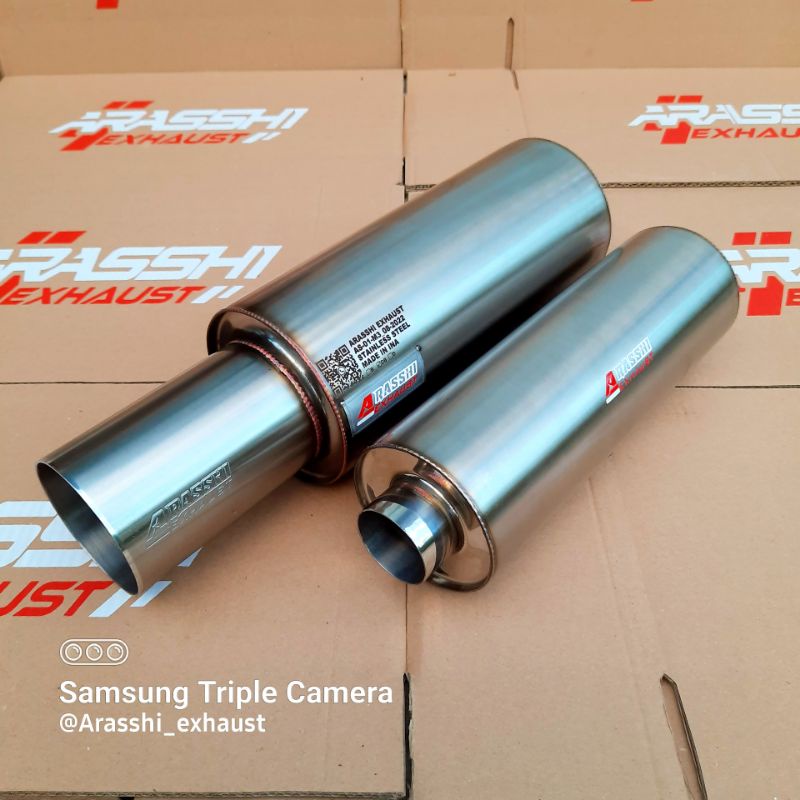 Jual Knalpot Mobil Muffler AS-01 M3 Resonator Arasshi Exhaust | Shopee ...