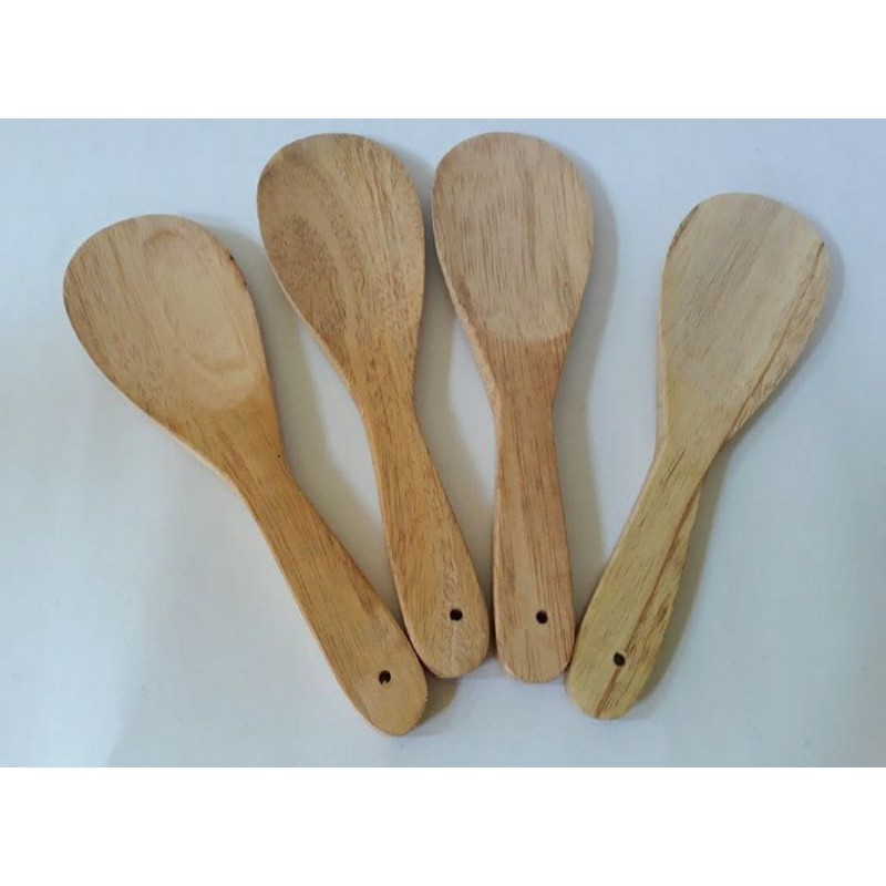 Jual Centong kayu oval/sendok Nasi /alat dapur/souvenir | Shopee Indonesia