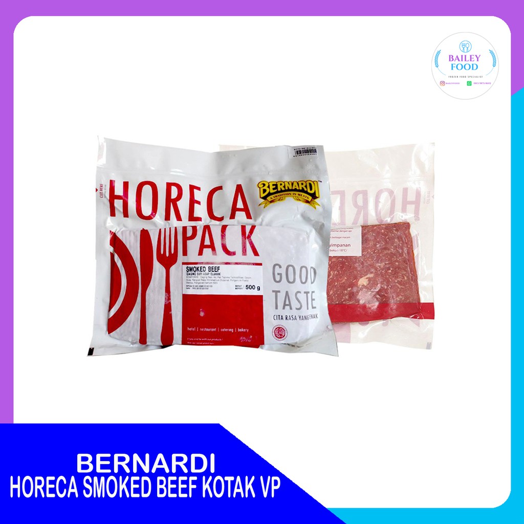 Jual HORECA SMOKED BEEF KOTAK BERNARDI 500gr/smoked beef kotak/daging ...