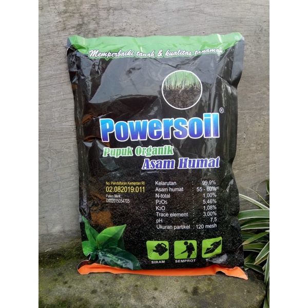 Jual POWERSOIL Pupuk Pembenah Tanah 1kg Humic Acid 60% | Shopee Indonesia