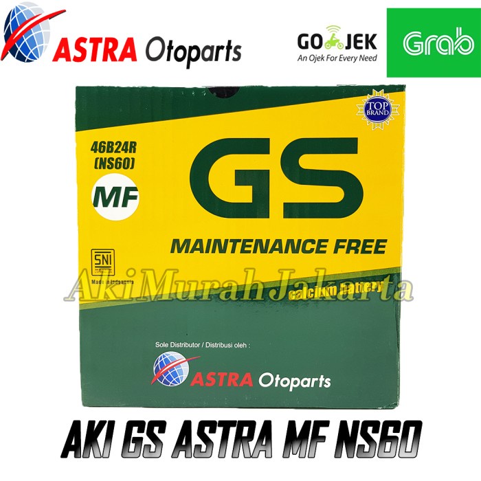 Jual Aki Mobil Suzuki Escudo Lama GS MF ASTRA NS60 12V / 45Ah (Aki Kering) | Shopee Indonesia