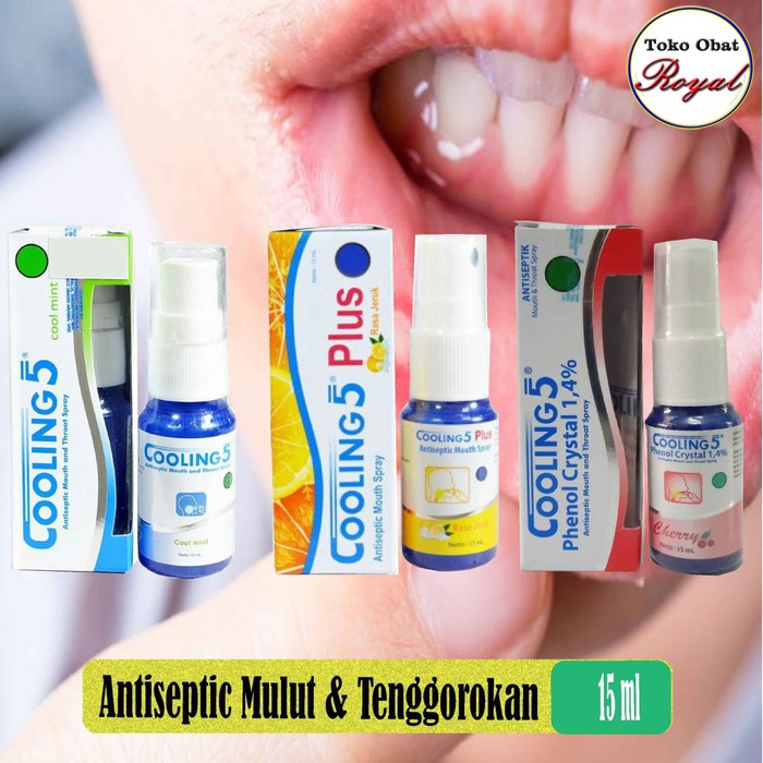 Jual cooling 5 plus spray (rasa jeruk) antiseptik mulut. Harga Terbaik ...