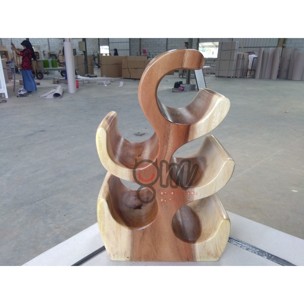 Jual Rak Botol Wine Kayu Suar - Tempat Botol Kayu Suar Jepara | Shopee ...
