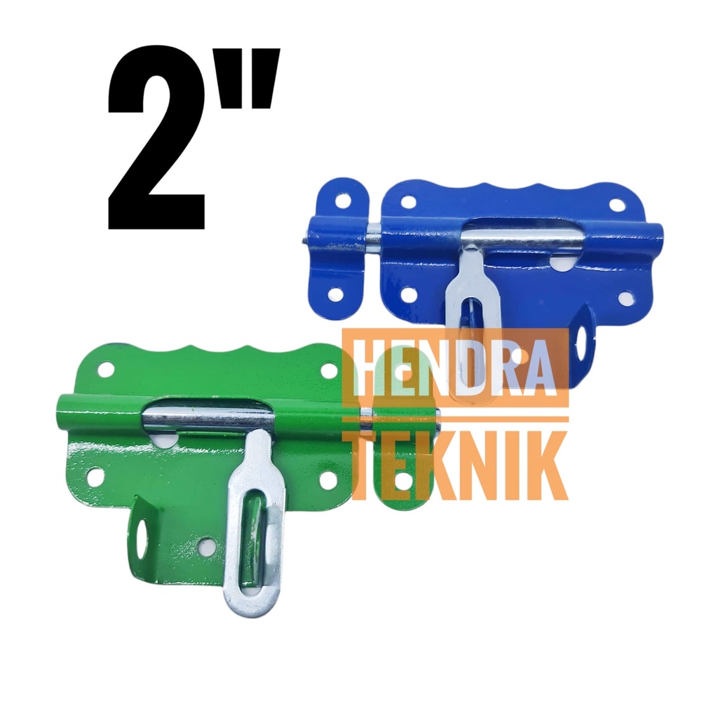Jual GRENDEL OVERVAL WARNA 2 inci GRENDEL KUNCI 70MM SELOT GEMBOK ...