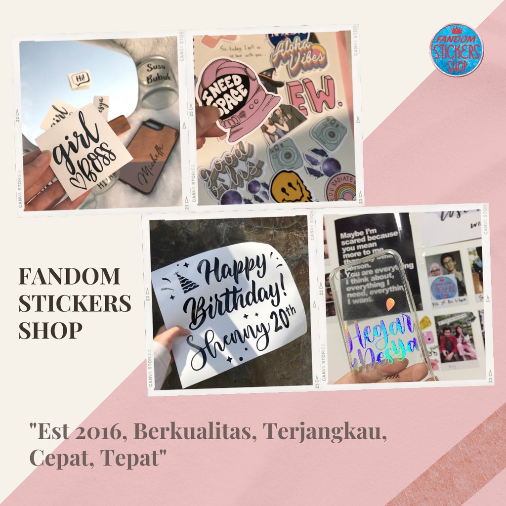 Produk Fandom Stickers Shop | Shopee Indonesia