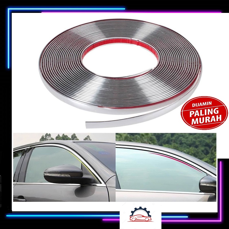 Jual List Chrome Moulding Silver Jendela Bumper Lis Pintu Mobil Per ...