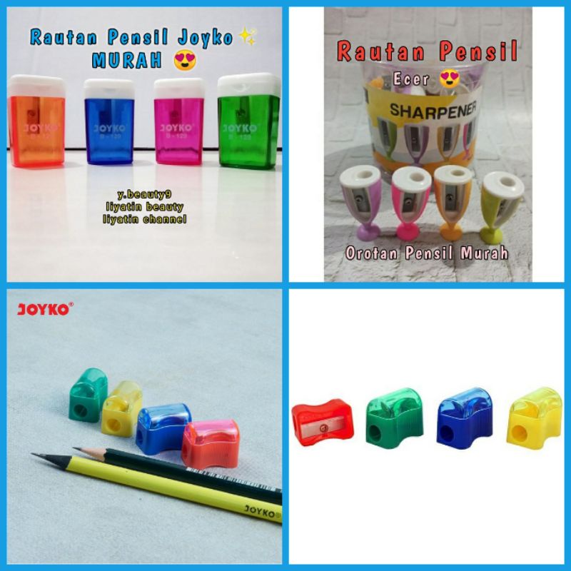 Jual Serutan Pensil Orotan Pensil Murah Joyko Sharpener Joyko | Shopee Indonesia