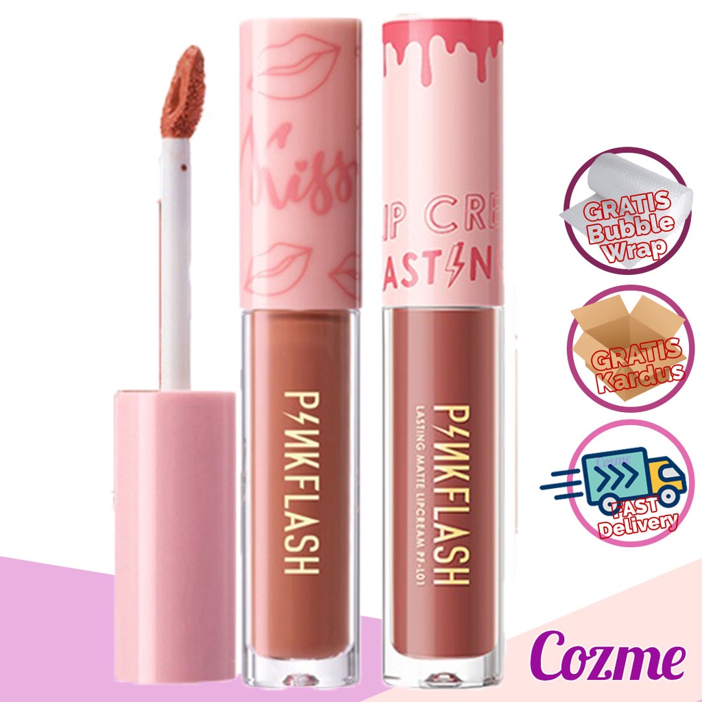Jual PINKFLASH Lasting Matte Lip Cream PF-L01 | Shopee Indonesia