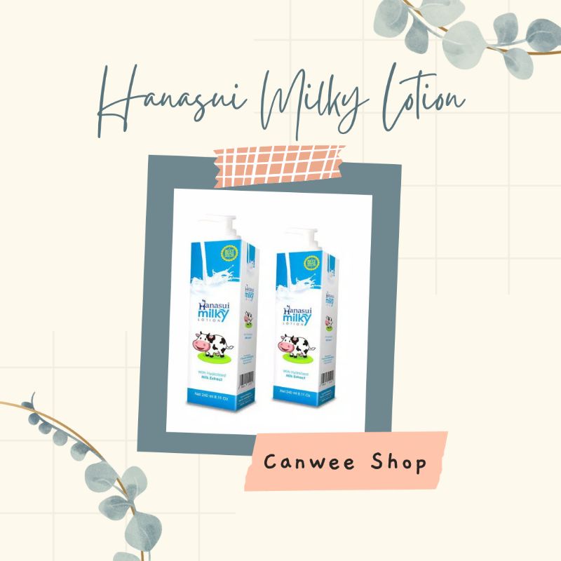 Jual HANASUI MILKY LOTION 240 ML | Shopee Indonesia