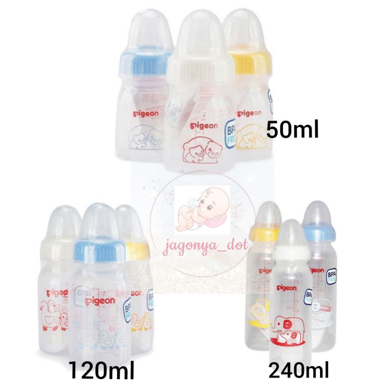Jual ORIGINAL BOTOL SUSU PIGEON 50ML 120ML 240ML | Shopee Indonesia