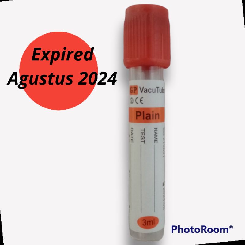 Jual Tabung Vakum Plain Merah 3ml Murah / Vacutainer Indonesia|Shopee ...