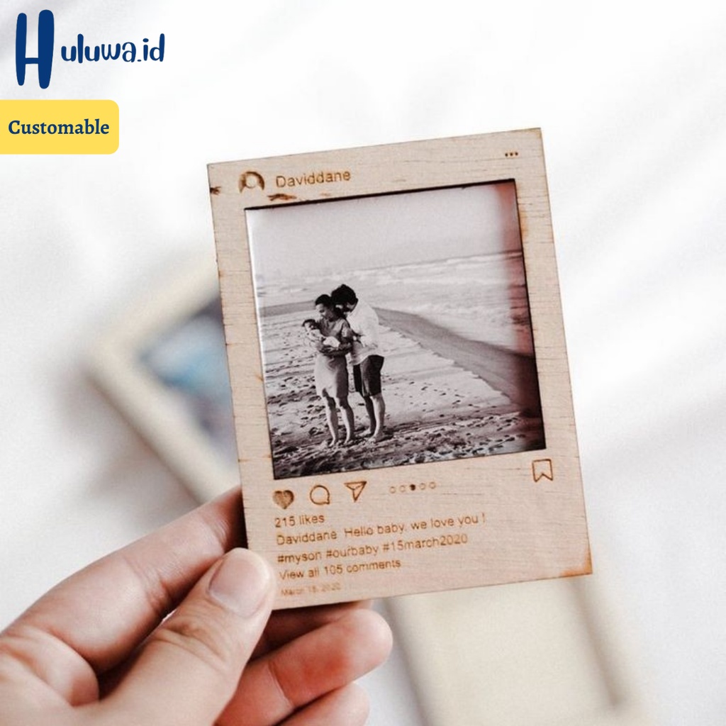 Jual Frame Foto Kayu Mini Instagram Style / Bingkai Foto Unik Cantik ...