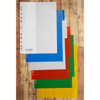 Jual Pembatas Binder Polos Warna A4 - Vindex Divider 5203 | Shopee ...
