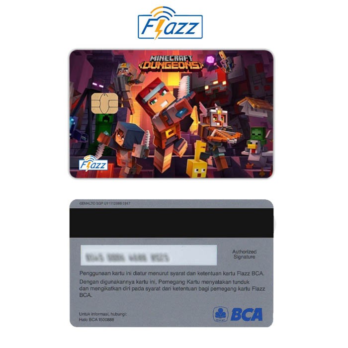 Jual Maincraft Dungeon Kartu E-Money Flazz BCA Gen 2 NFC Custom Card | Shopee Indonesia