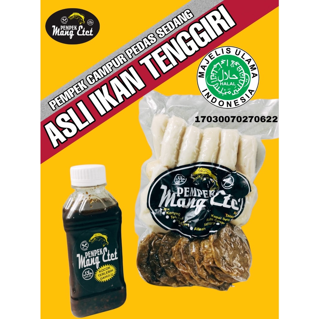 Jual PEMPEK PALEMBANG PEMPEK PAKET CAMPUR 30 PCS + 1 BOTOL CUKO 300 ...