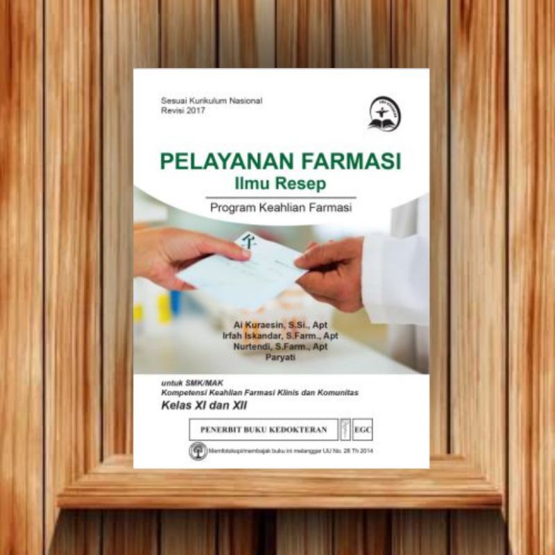 EGC SMK KESEHATAN Pelayanan Farmasi Ilmu Resep Kelas XI dan XII (Ai Kuraesin) | Shopee Indonesia