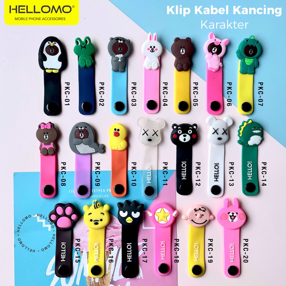 Jual Klip Kabel Cord Holder 3D Penjepit Kabel Kancing Penggulung Clip ...