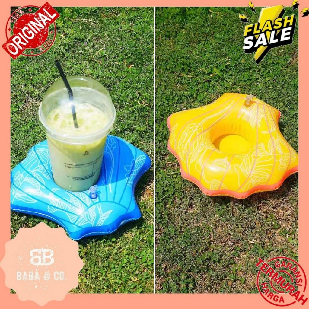 Jual CUP HOLDER FLOAT PELAMPUNG GELAS MINUMAN FLOTIES KERANG | Shopee Indonesia