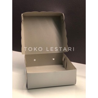 Box Kue Kotak Makanan Putih Polos 20 x 20 x 7 Cm Dus Duplex Box Nasi ...