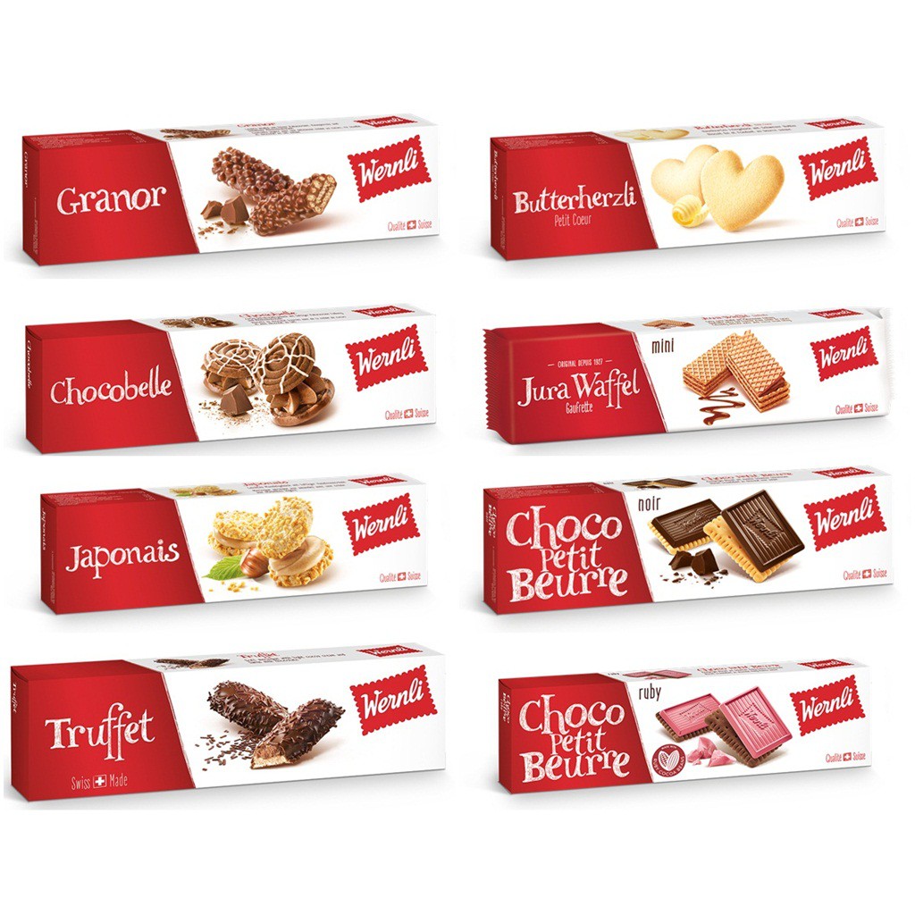 Biskuit Coklat WERNLI Cookies Chocolate and Waffel asal Swiss Eropa ...