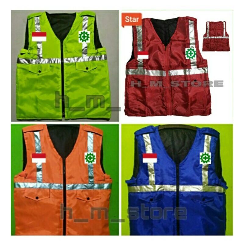 Jual ROMPI SAFETY PROYEK LOGO K3 LOGO BORDIR | Shopee Indonesia