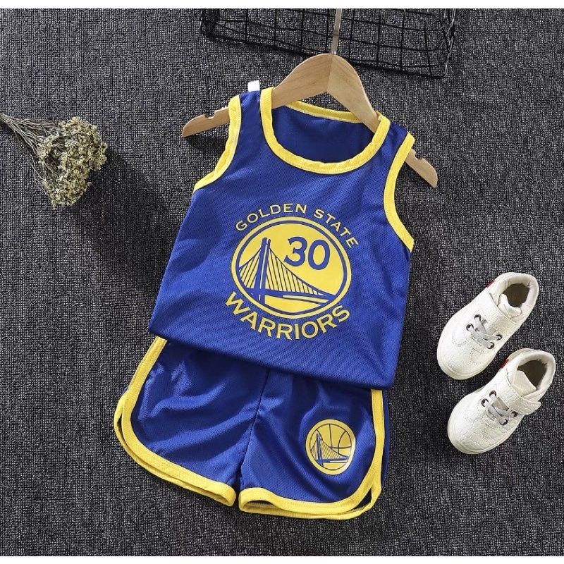 Jual Lafleurkids Golden State Set / Baju Basket Anak / Baju Sport Anak ...