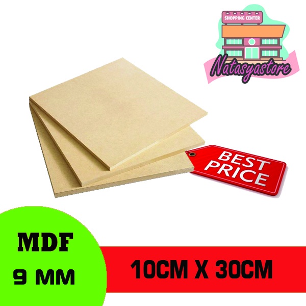 Jual PAPAN KAYU MDF / MDF BOARD UKURAN TEBAL 9mm 10 cm x 30 cm | Shopee ...