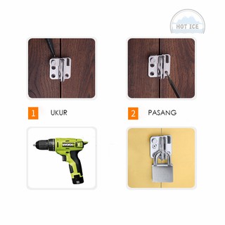 Grendel overpal gembok selot slot overpal gembok Selot pintu Cantolan ...