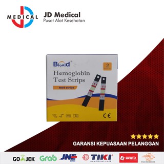 Jual Strip test Hb darah Bioaid Hemoglobin HB Test Strip BIO AID Hb ...