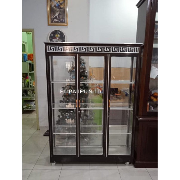 Jual Lemari Hias Sepatu & Tas Kaca / Lemari Display Kaca / Lemari Hias ...
