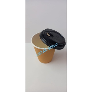 Jual Paper Cup / Gelas Kertas 8 oz + LID / Tutup Paper (Redy) | Shopee Indonesia