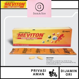 Jual Meviton Vitamin B dan Vitamin C isi 10 Strip @10 | Shopee Indonesia