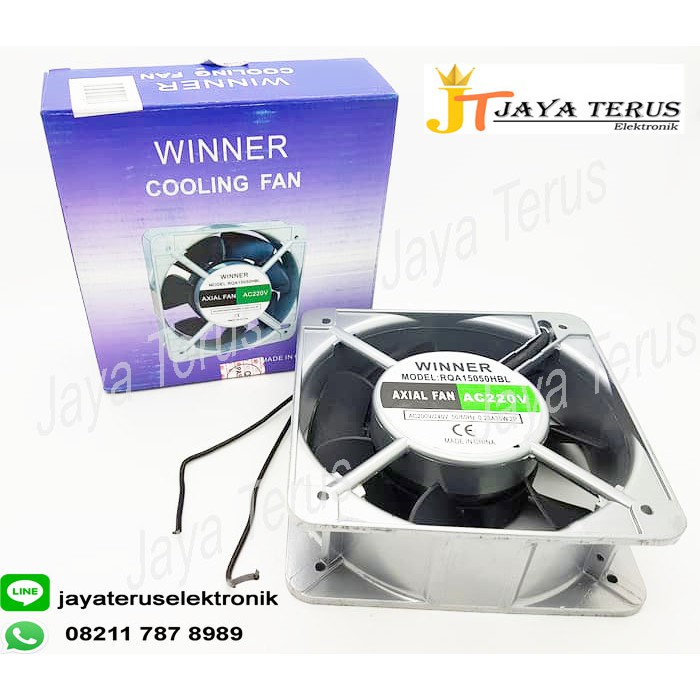 Jual Kipas Fan panel WINNER AC 220V 15X15 cm with Ball Bearing ORI ...