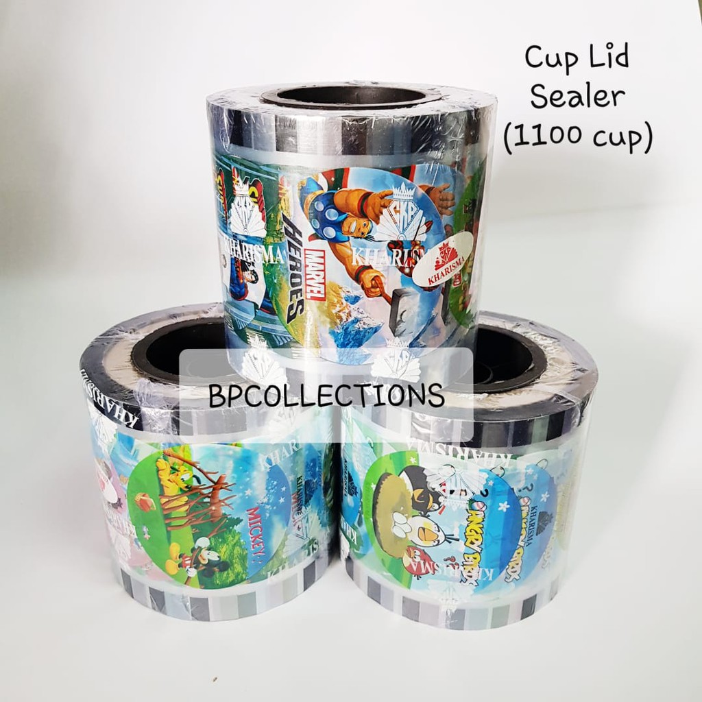 Jual CUP LID SEALER PLASTIK SEAL KARTUN BUAH POLOS TUTUP GELAS 10oz ...