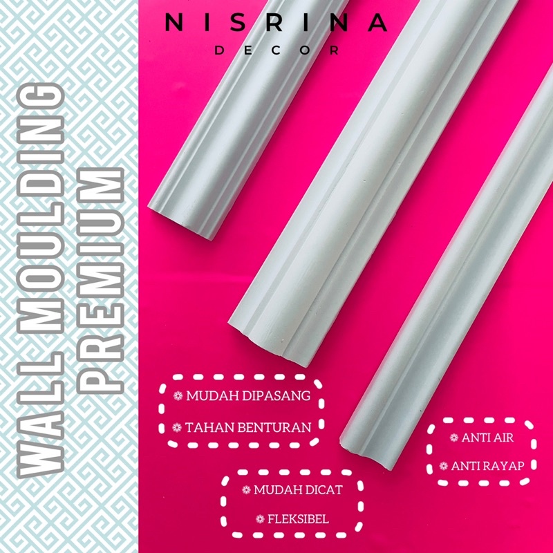 Jual WALL MOULDING PREMIUM / (2.4 METER) / LIST DINDING / WALLMOULDING ...