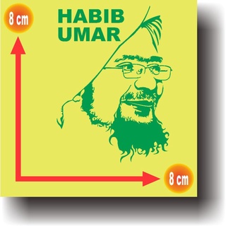 Jual Stiker Cutting HABIB UMAR Cuting Sticker decal helm motor MOBIL ...