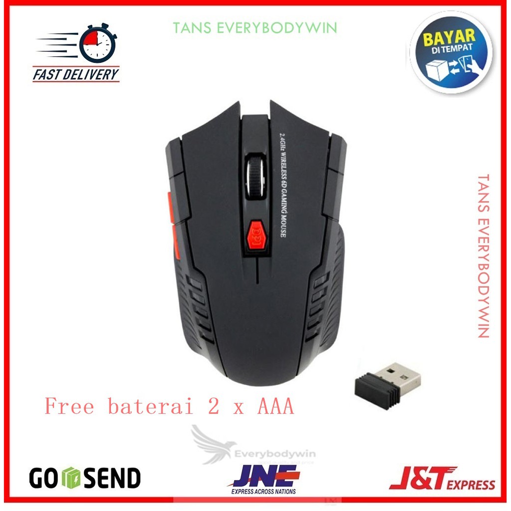 Jual MOUSE WIRELESS MOUSE GAME TANPA KABEL AKSESORIS KOMPUTER | Shopee ...