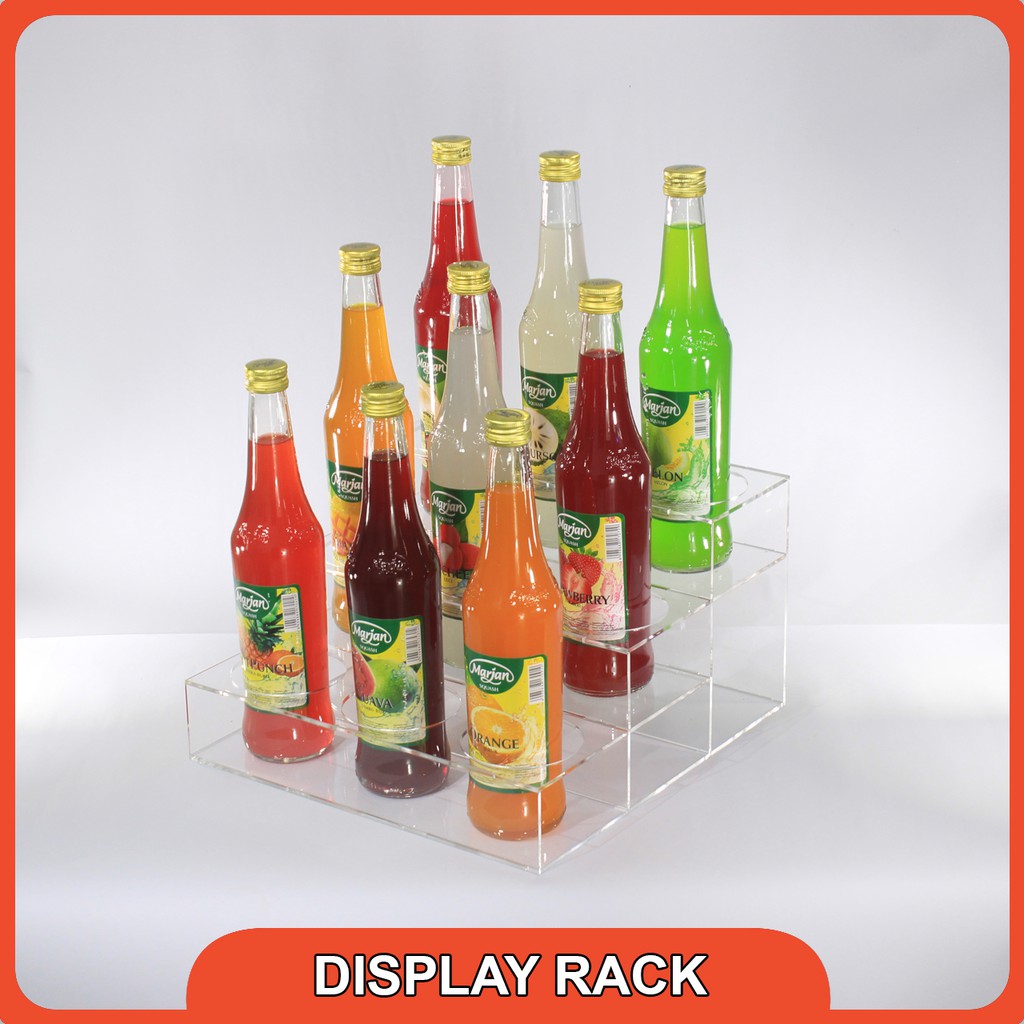 Jual Rak Display Akrilik Botol Sirup Isi 9 | Shopee Indonesia