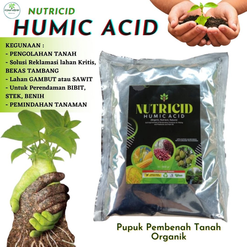 Jual Pupuk Humic Acid - Pupuk pembenah tanah organik - Pupuk Nutricid ...
