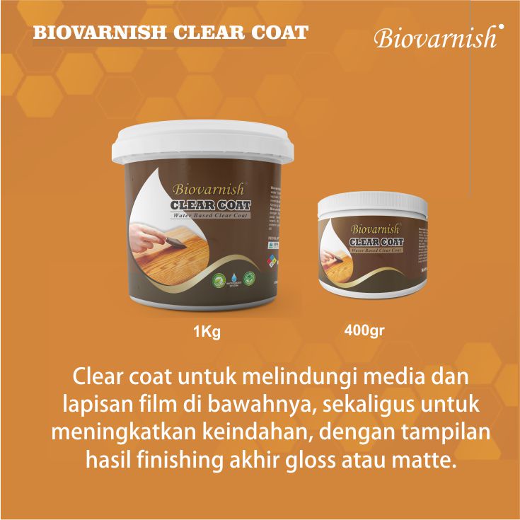 Jual Plitur Kayu Transarant Biovarnish Clear Coat Waterbased Pernis ...