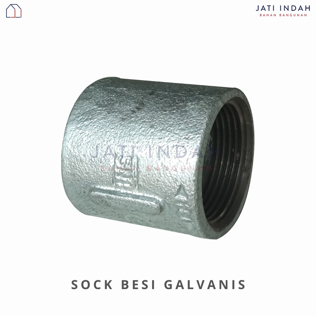 Jual Sock 1-1/2" Pipa Besi Galvanis Drat Dalam|Socket Sok Sambungan ...
