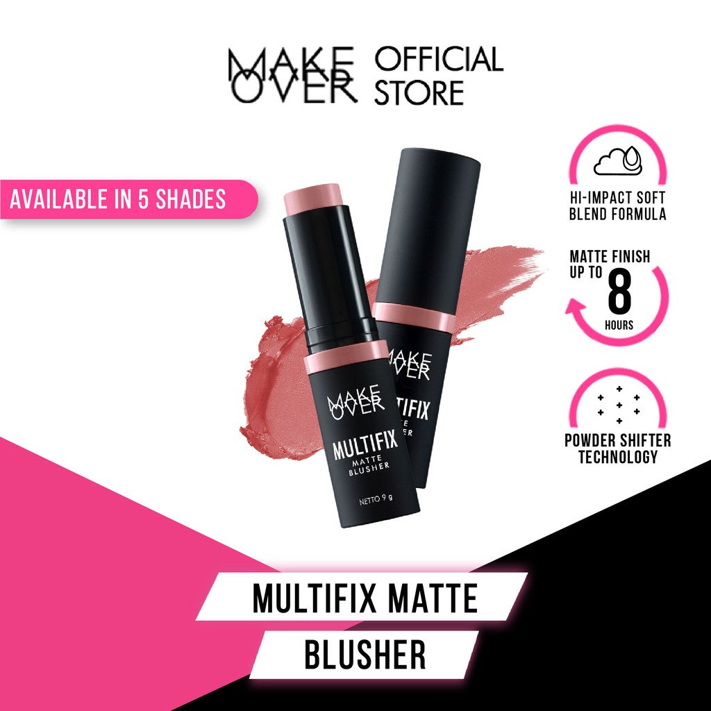 Jual MAKE OVER Multifix Matte Blusher 9 g - Blush On Stick Indonesia ...