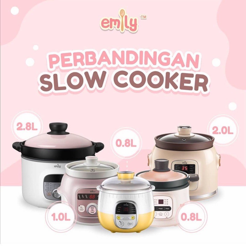 Jual emily slow cooker 0,8L 1L | Shopee Indonesia