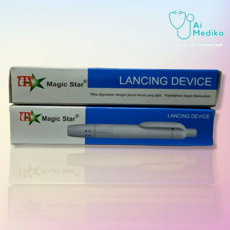 Jual Pen Lancet / Pen Lanset / Lancing Device Magic Star / Pen Cek Gula ...