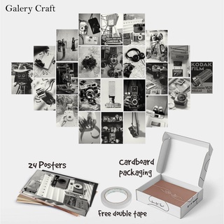 Jual Poster Aesthetic Black White Camera Tempelan Dinding Aesthetic ...