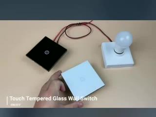 Jual saklar listrik saklar sentuh anti air tempered glass touch screen ...