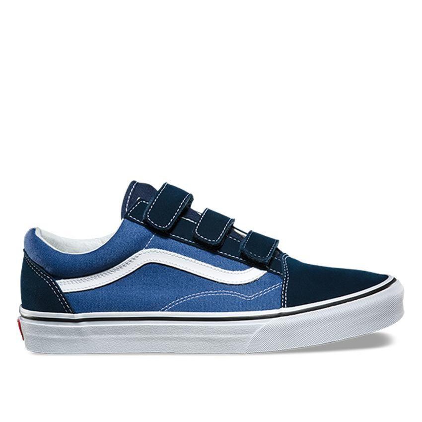 Jual Vans Classic Old Skool Velcro Navy Original | Shopee Indonesia